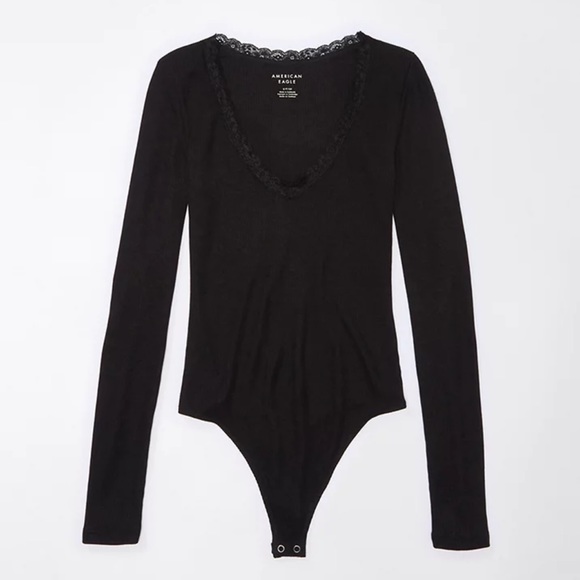 American Eagle Outfitters | Tops | Nwt American Eagle Lace Bodysuit Medium | Poshmark